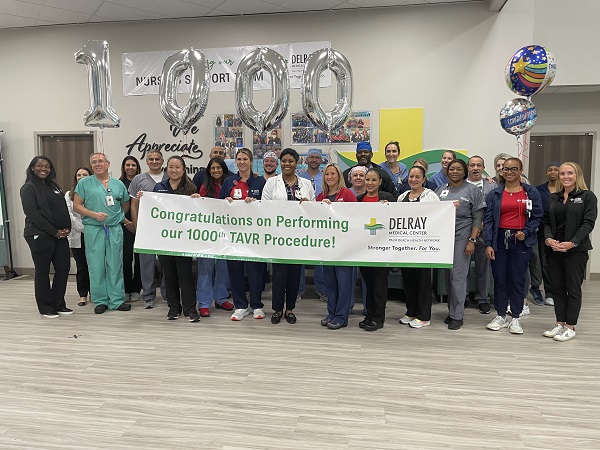 Delray Medical Center Completes 1000th TAVR procedure - Florida ...